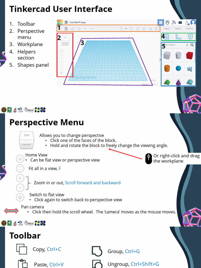 Tinkercad User Interface Guide | PDF