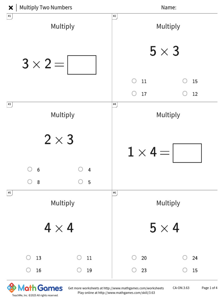 3 63 Multiply Two Numbers | PDF