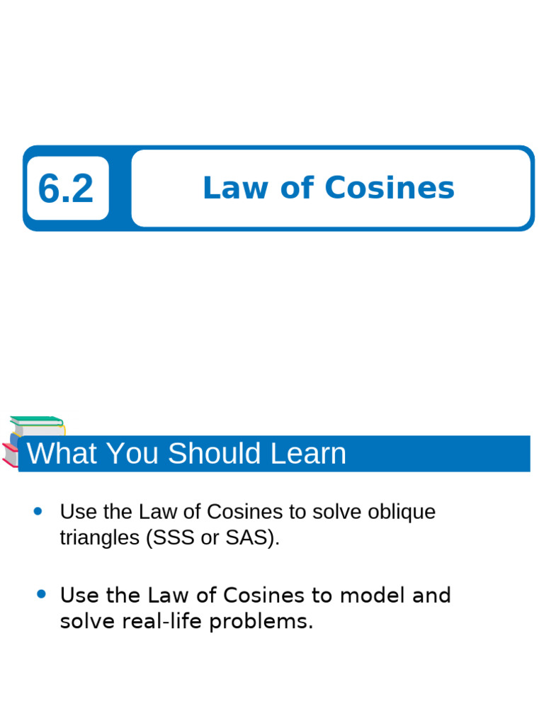 Law of Cosines for Oblique Triangles | PDF