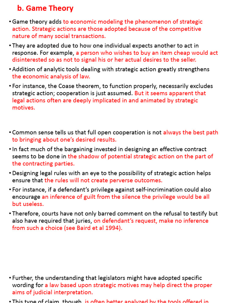 6 - Game and Public Choice Theory | PDF | Law And Economics | Economics