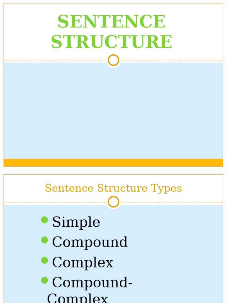 Kinds of Sentences Structure | PDF | English Grammar | Semantics