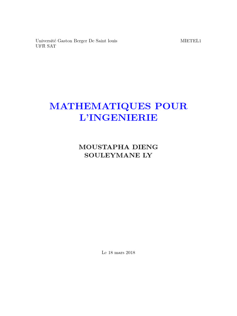 Expose Methode Difference Finies | PDF | Équations | Objets mathématiques