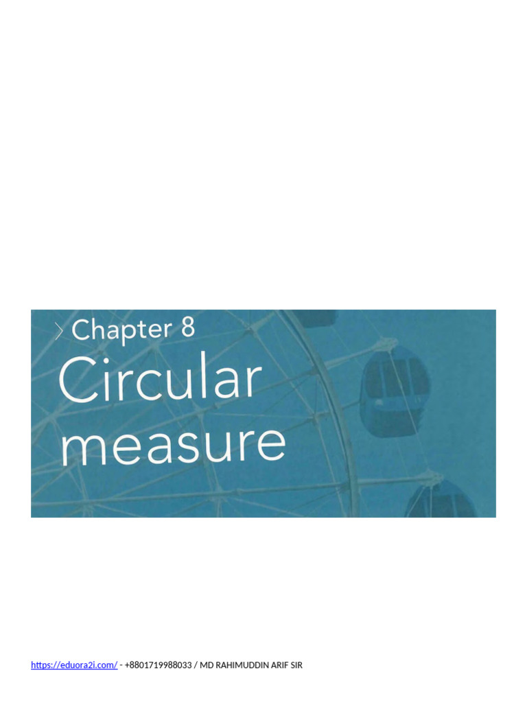 Circular Measure | PDF