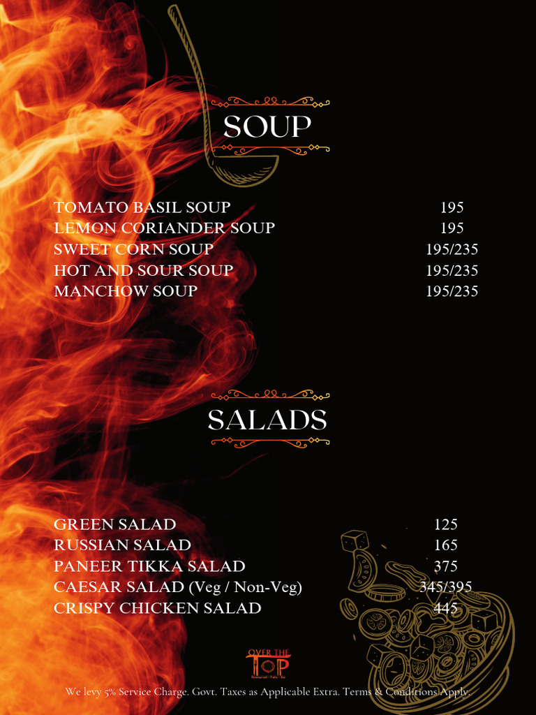 Diverse Menu Offerings Overview | PDF | Thai Cuisine | Pasta