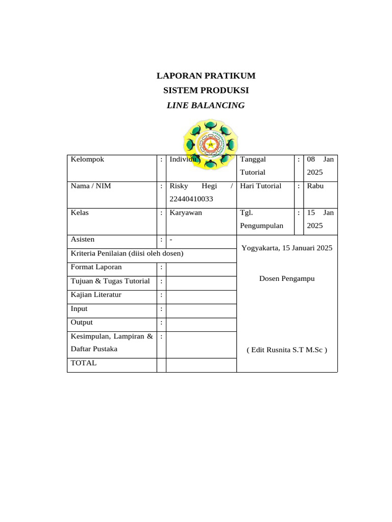 Laporan Modul 7 - SisPro - Risky Hegi - 22440410033 Rev.01 | PDF
