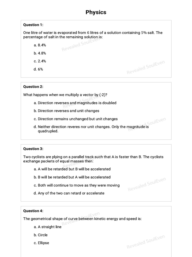 JEE Main Practice Test - 16 | PDF | Force | Acceleration