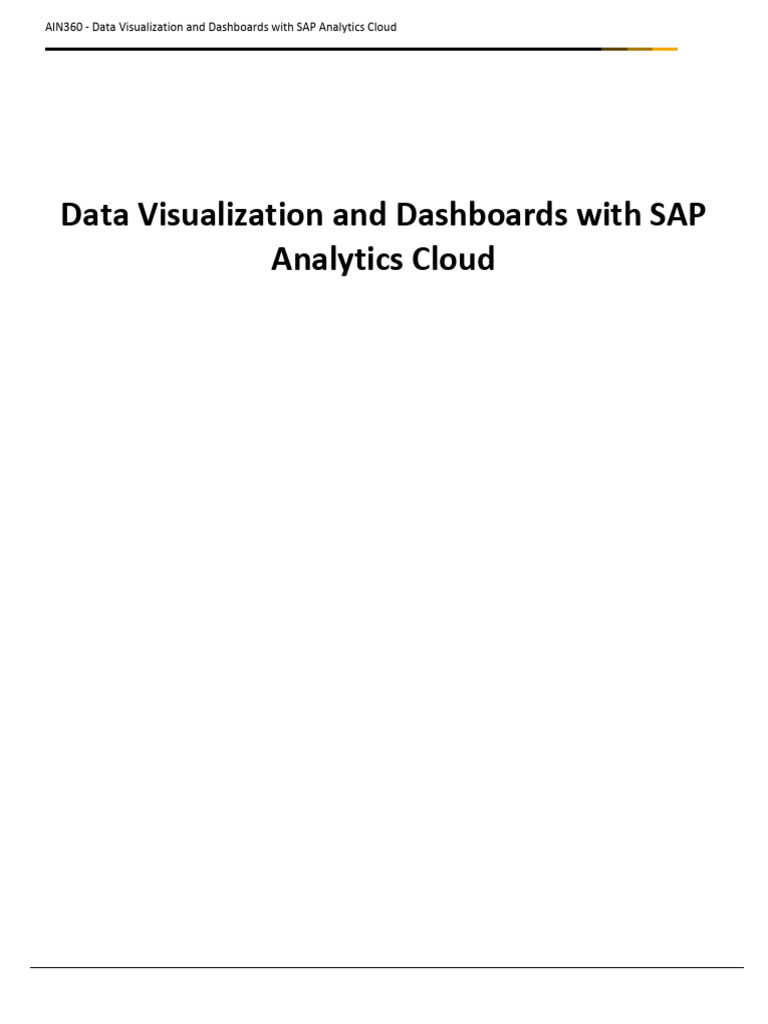 SAP Analytics Cloud Dashboard Guide | PDF | Analytics | Menu (Computing)