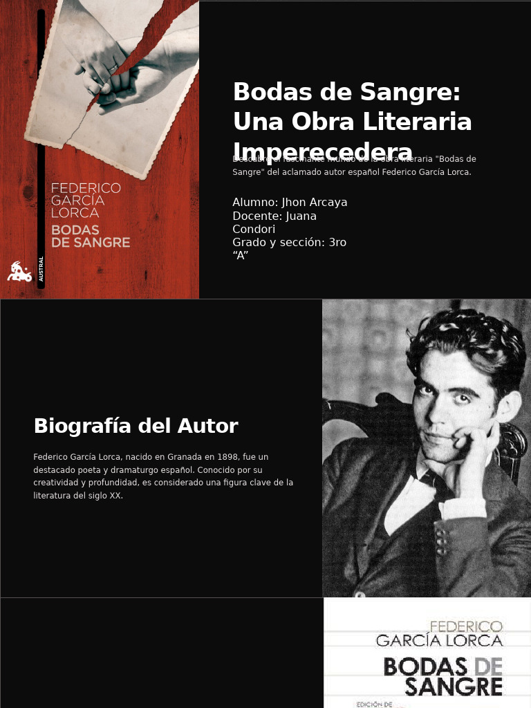 Bodas de Sangre Una Obra Literaria Imperecedera | PDF | Federico García ...