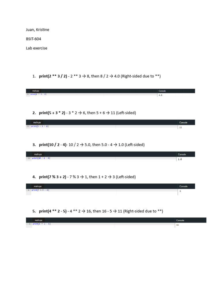 Lab Exercise (Syntax Analysis) | PDF