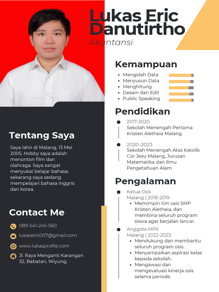 10 - Robert Emerson Lucas - Lukas Eric Danutirtho - CV Kreatif | PDF