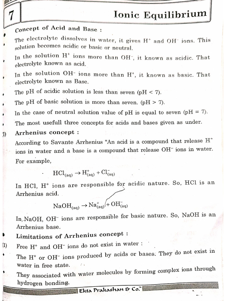 Ionic Equilibrium | PDF