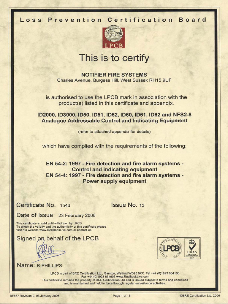 154d Issue 13 Serie ID - NFS | PDF