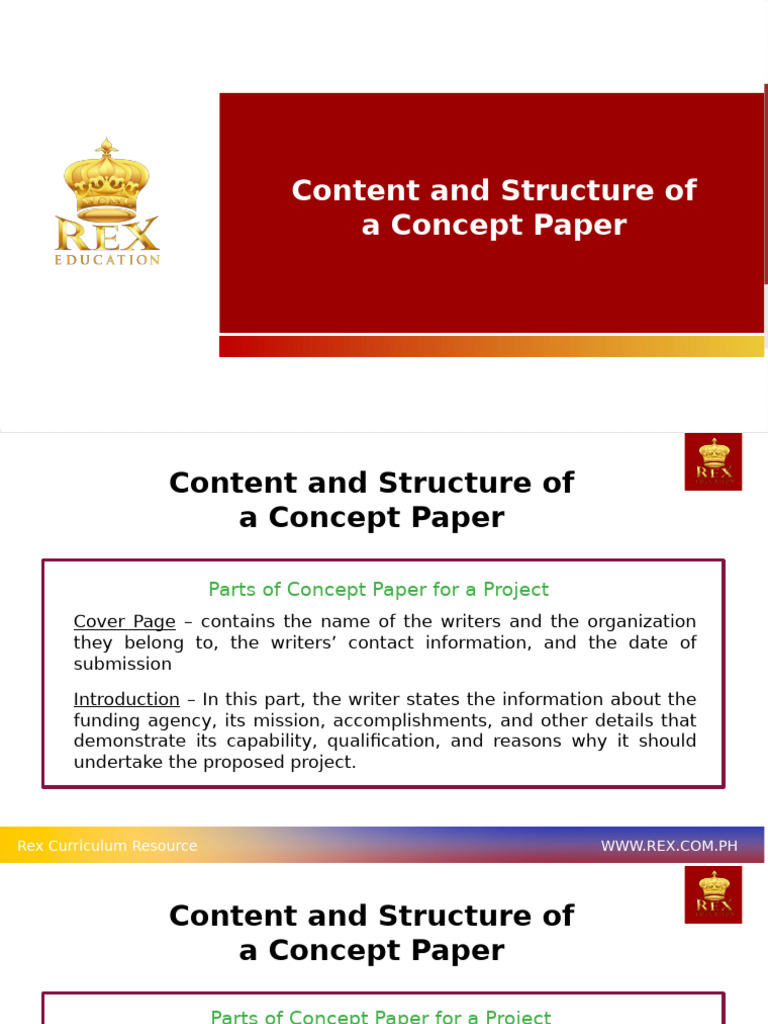 Concept Paper Structure Guide | PDF | Science | Methodology