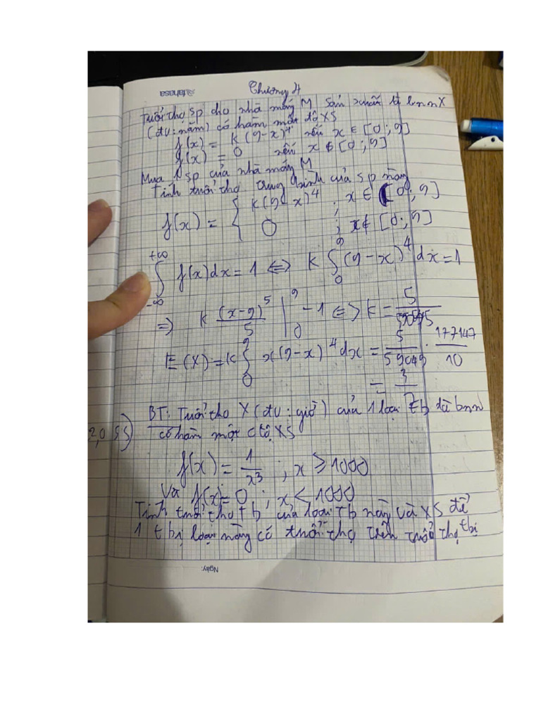 bài tập chương 4 xstk | PDF