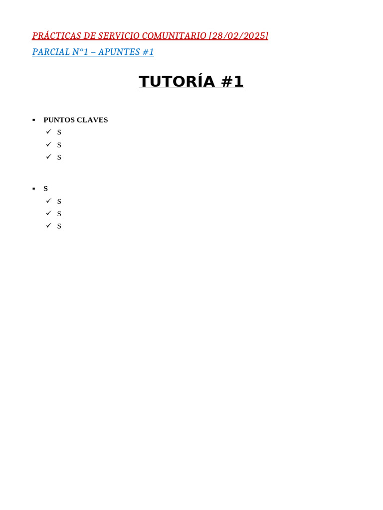 Apu 1 - Tutoría #1 | PDF