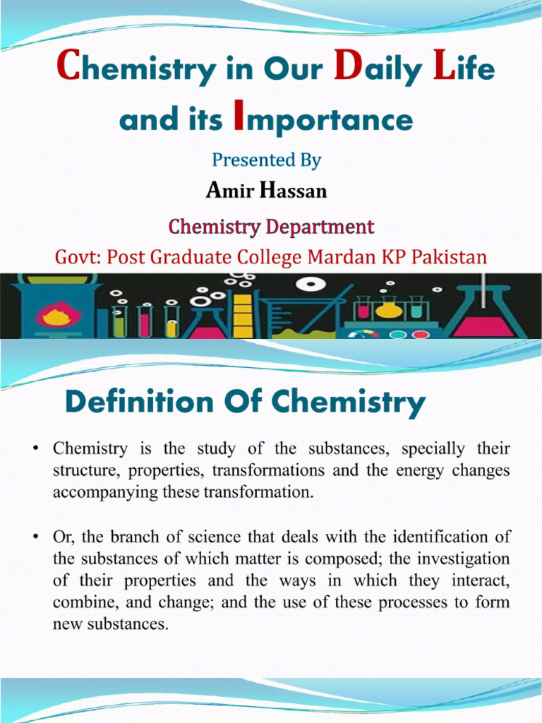 Chemistry in Our Daily Life and Its Importance | PDF