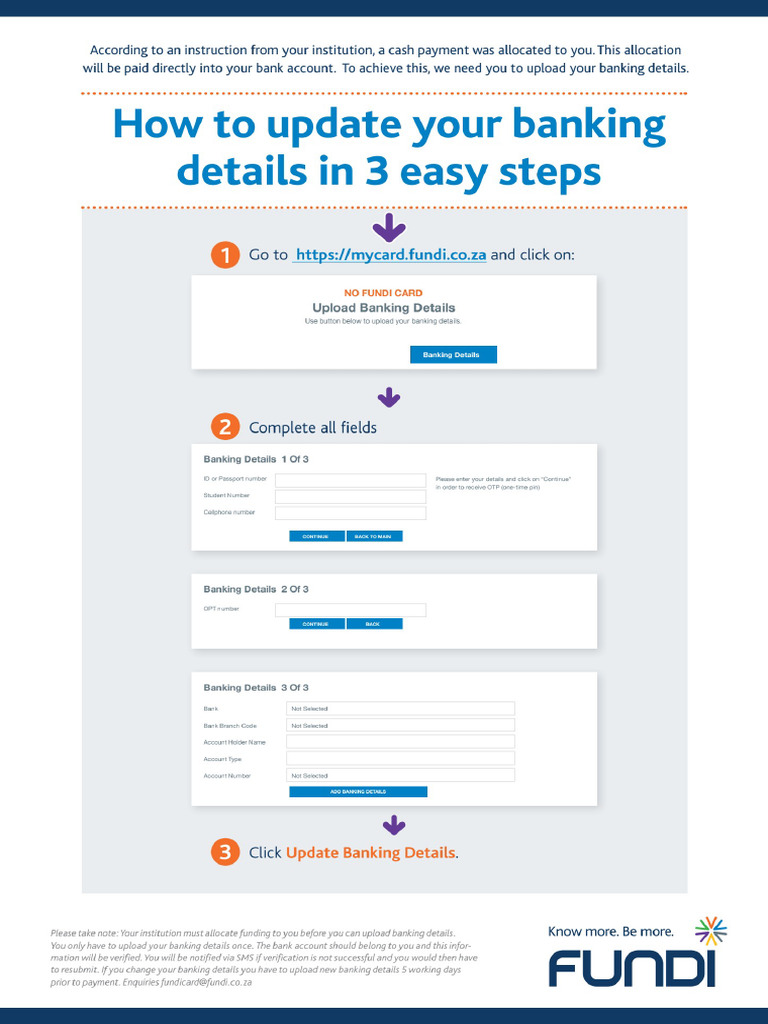 Fundi Upload Banking Details Final (2) (1) | PDF