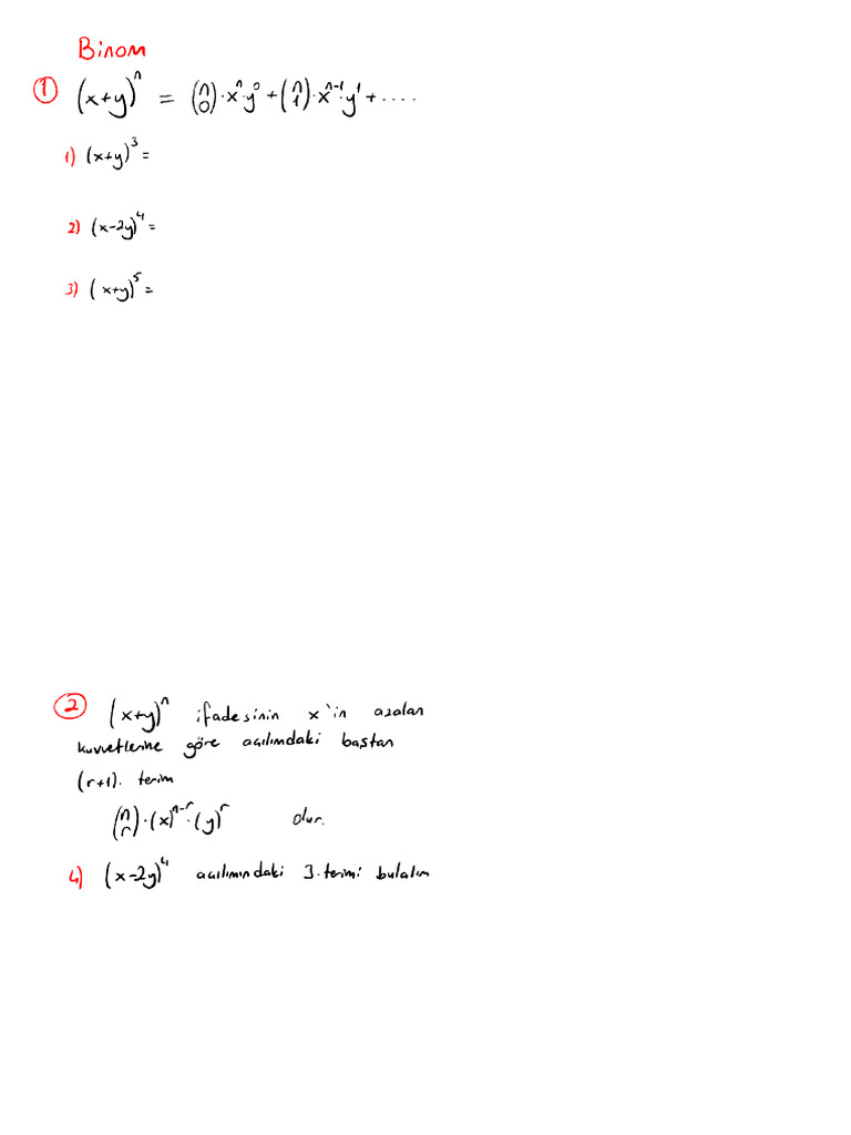 Binom Ders Notu | PDF
