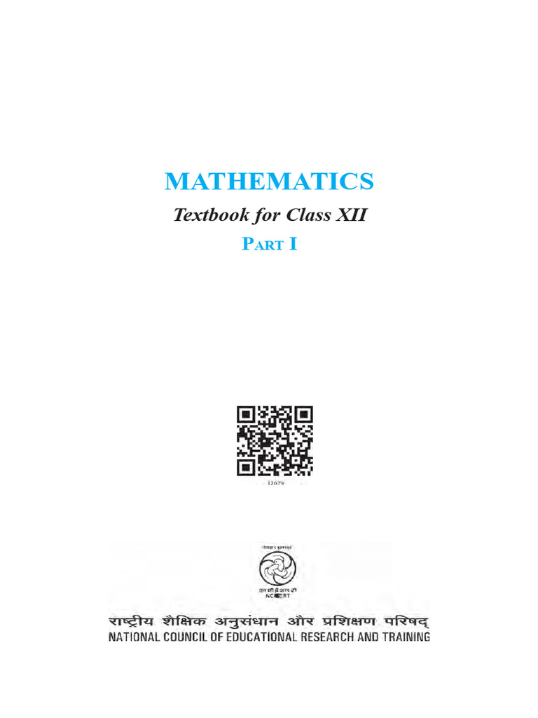 NCERT XII - Mathematics Part - I | PDF | Function (Mathematics) | Matrix (Mathematics)