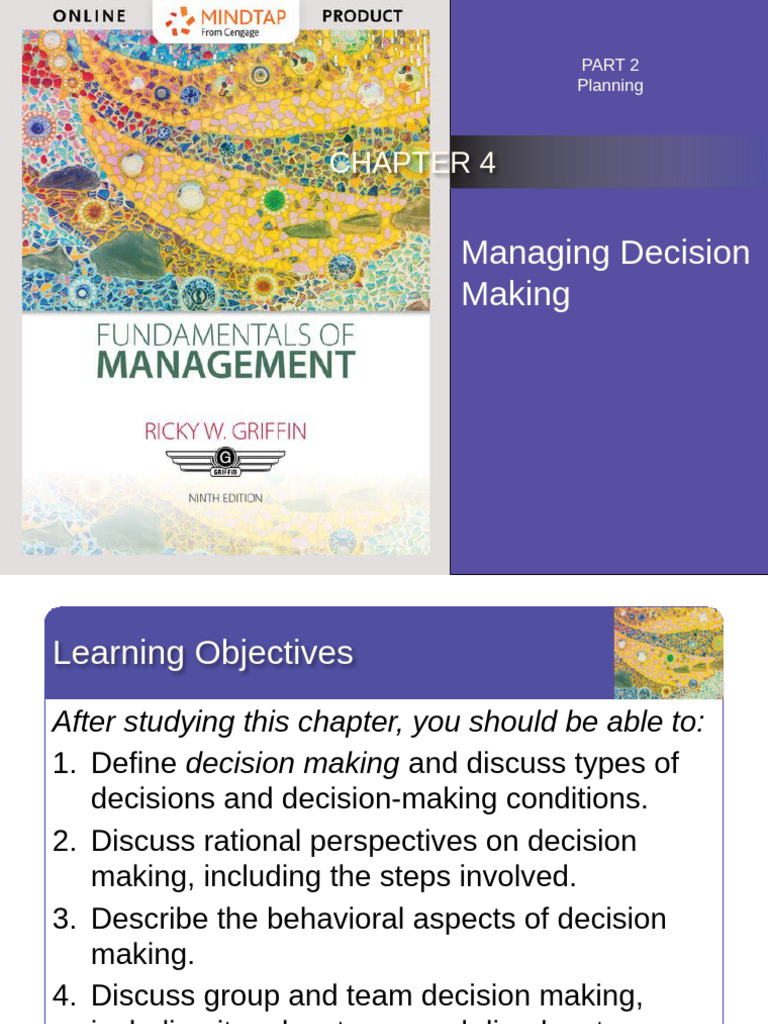 Griffin 9e PPT ch04 | PDF | Decision Making | Risk