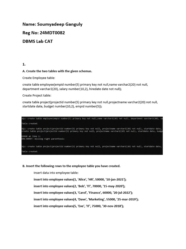 SQL and MongoDB Database Operations Guide | PDF | Data | Sql