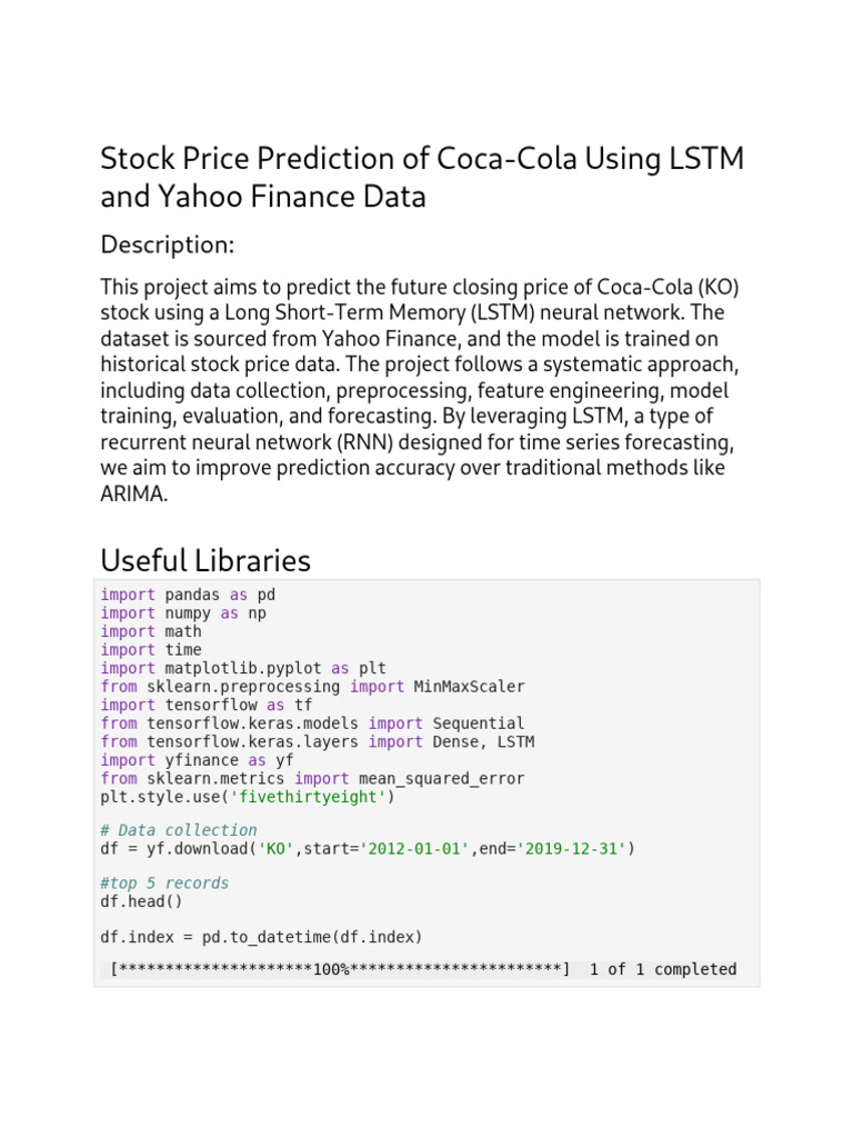 vertopal.com_Coca_cola_Data_Analysis_ | PDF | Prediction | Forecasting