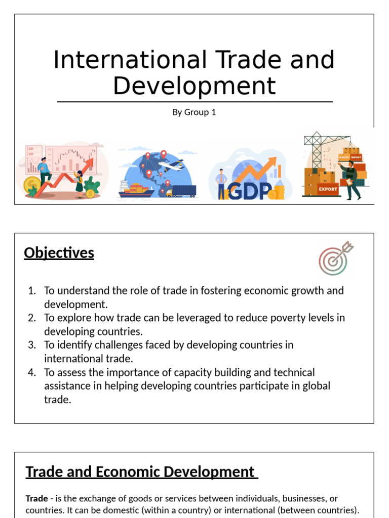International-Trade-and-Development_Group-1 | PDF | Market Access | Exports