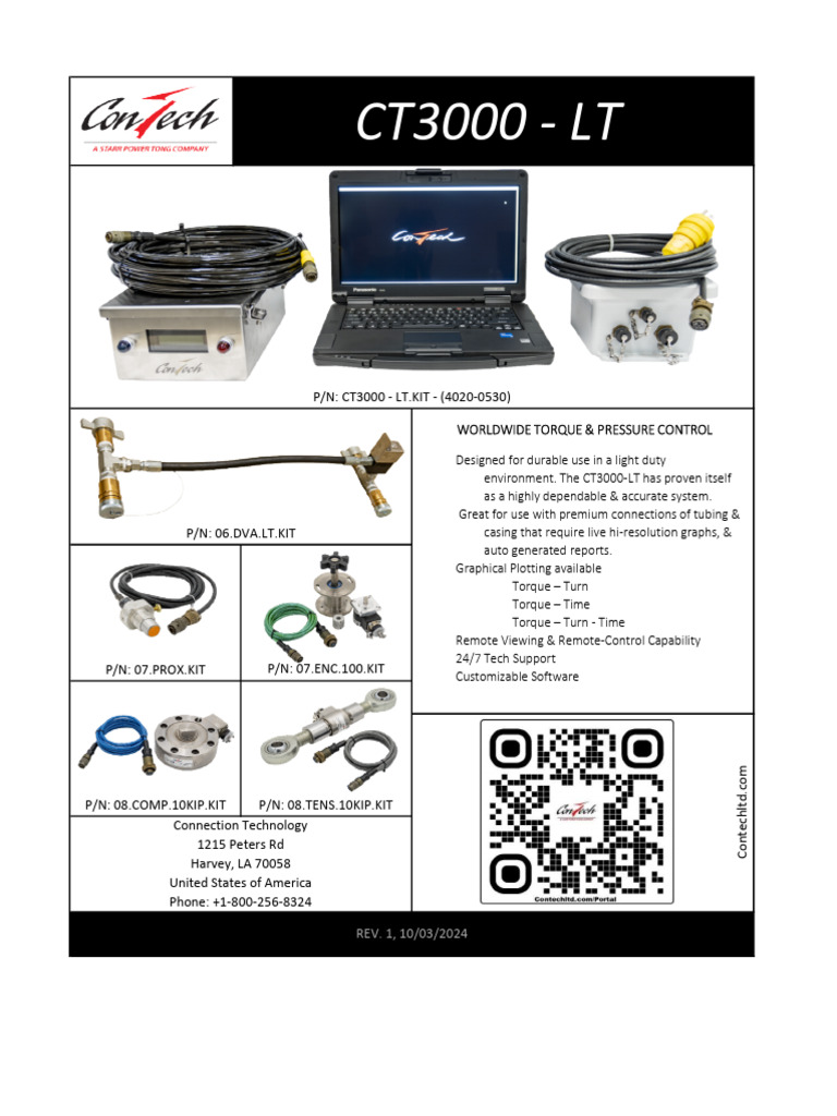 CT3000-LT Torque & Pressure Control | PDF