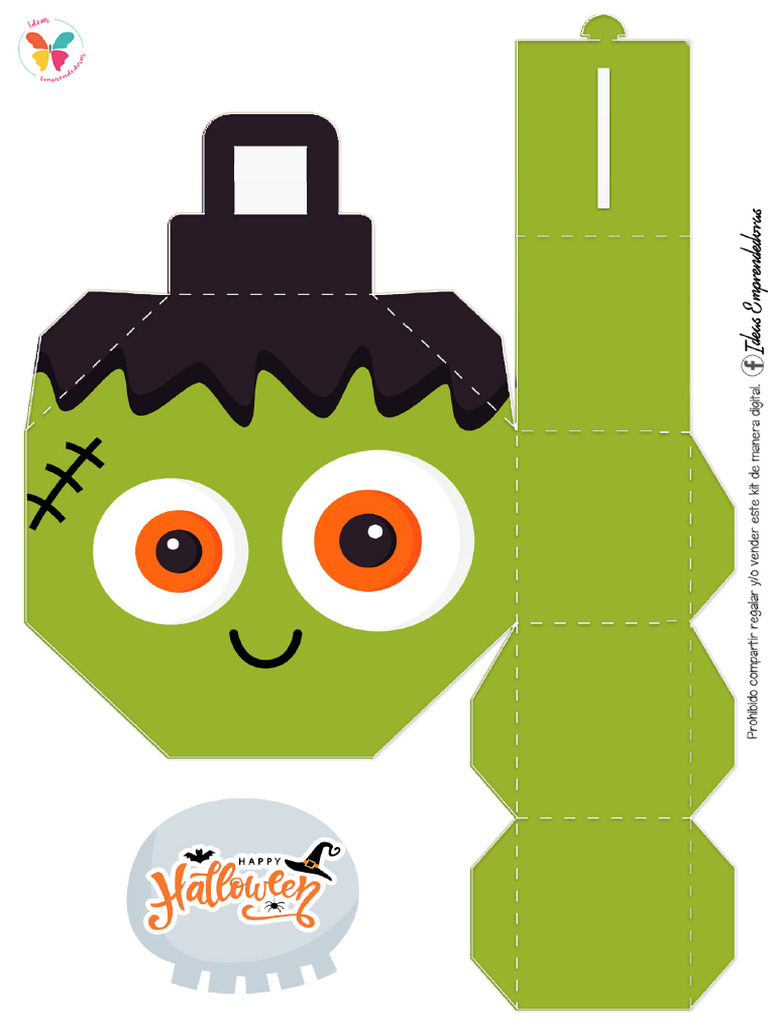 Cajas Halloween Caritas 3 Ideas Emprendedoras Facebook Pdf