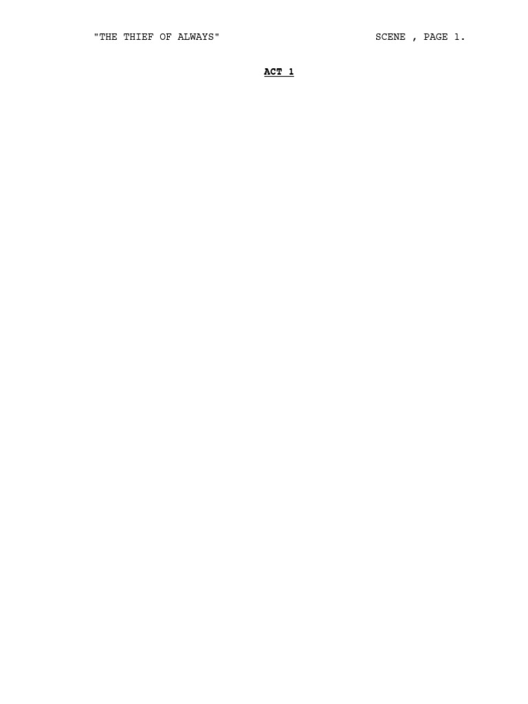 The Thief of Always | PDF | Hamburgers