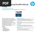 HP Laserjet Managed MFP E731Dn Printer Series: Datasheet | PDF | Image ...