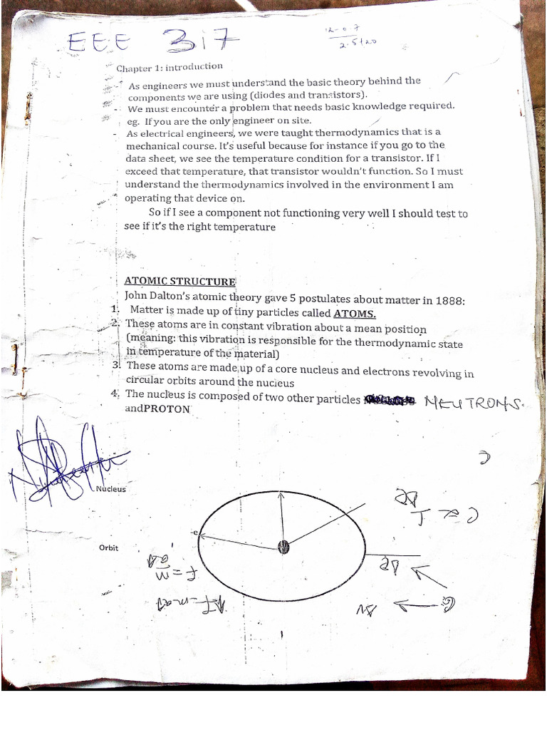 Eee317 - First Lecturer Material | PDF