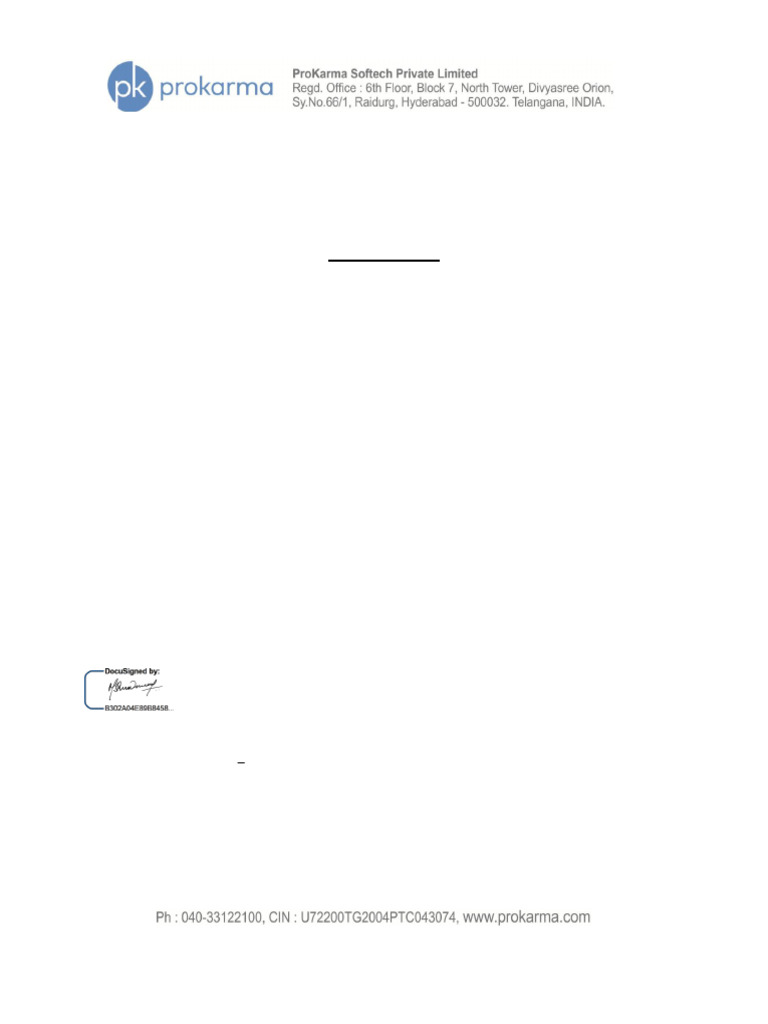 Sachin Gulati - ProKarma - Offer | PDF