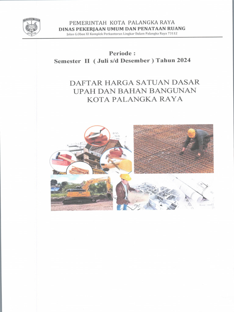 Basic Price Palangkaraya Semester II 2024 | PDF
