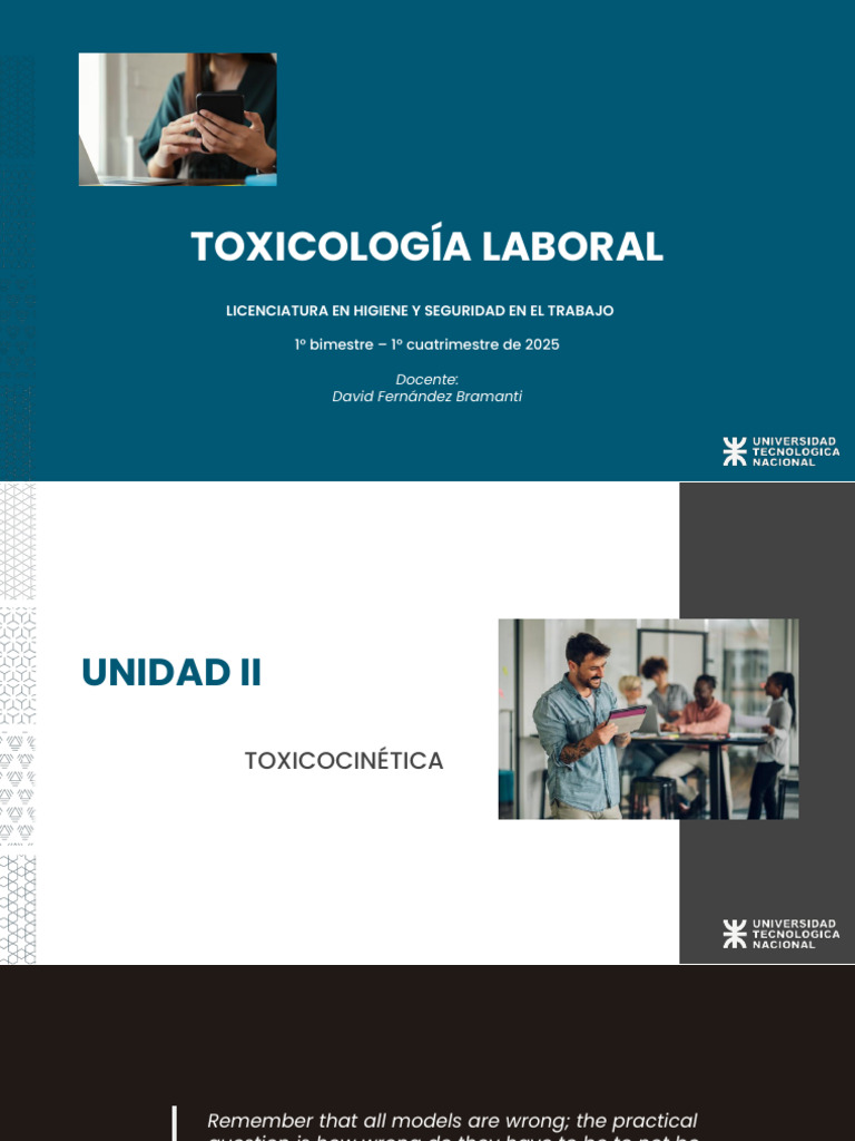 Clase 17.03 - UNIDAD II - Toxicocinética | PDF | Toxicidad | Biotransformación