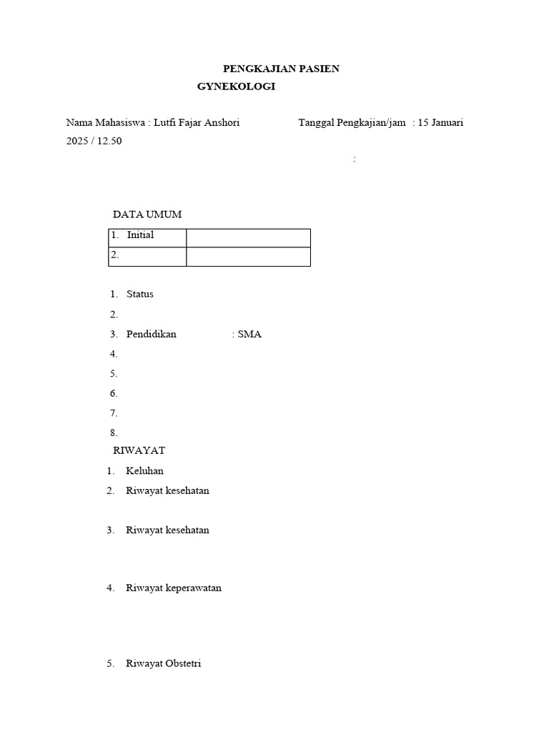 Resume Mater Gynekologi | PDF
