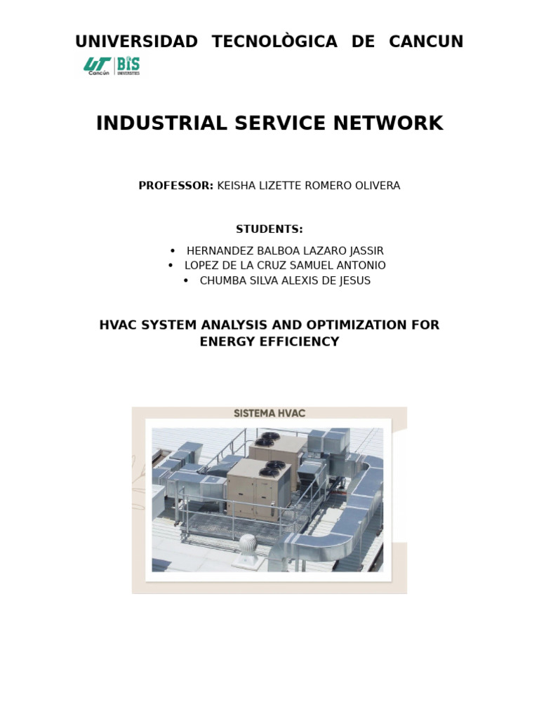 HVAC SYSTEM ANALYSIS | PDF | Duct (Flow) | Thermostat