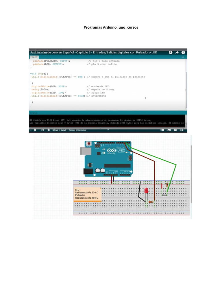 Programas Arduino | PDF