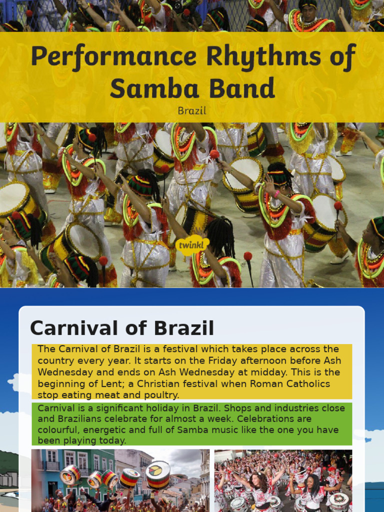 t2 Mu 105 Samba Band Performance Rhythms Powerpoint Ver 2 | PDF ...
