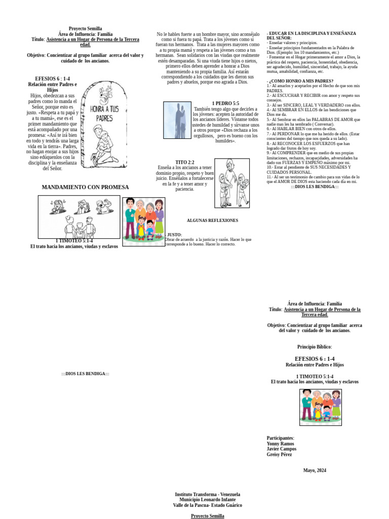 Triptico Transforma | PDF | Amor