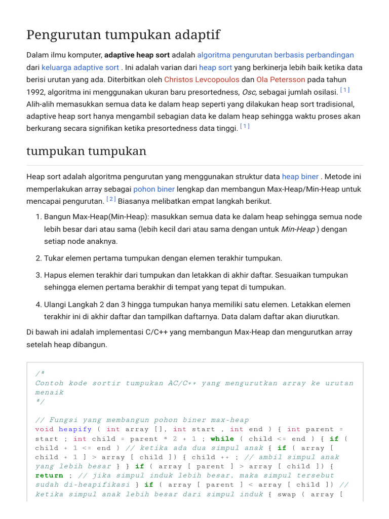 Adaptive stack sorting | PDF
