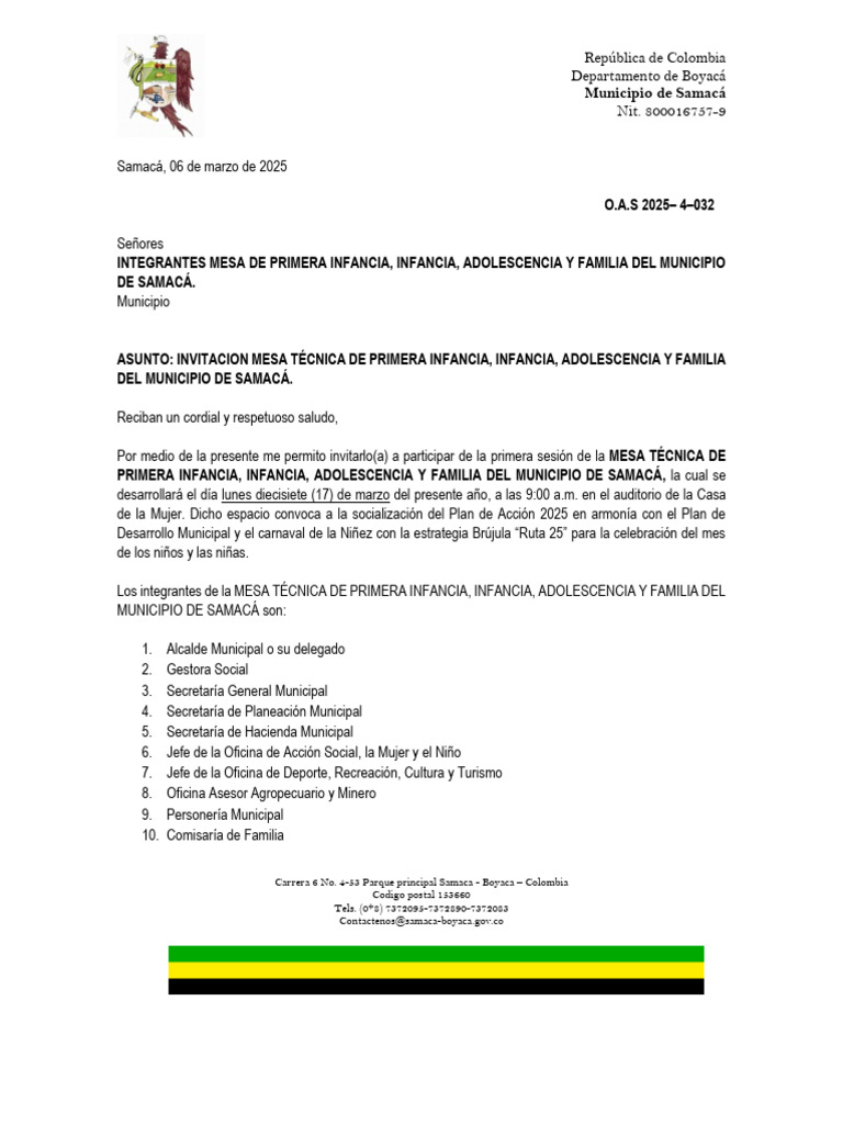 Invitación 01 MIAF 2025 | PDF