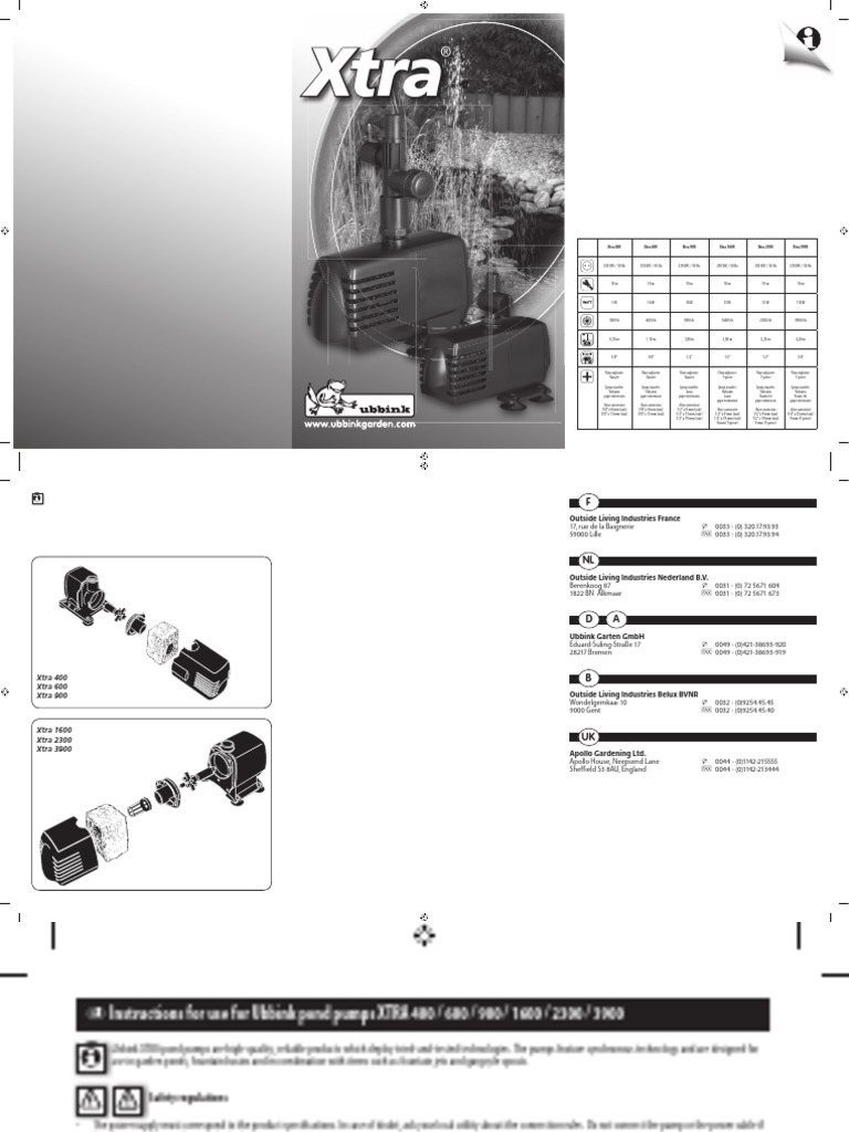 Xtra Manual | PDF | Pump | Nozzle