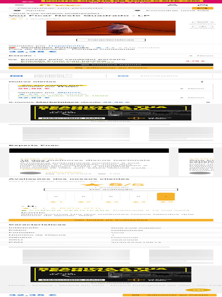 Ana Lua Caiano - Vou Ficar Neste Quadrado - LP - Vinil - Compra Música Na Fnac - PT | PDF ...