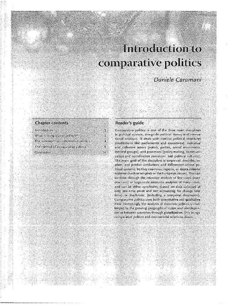 Comparative Politics-Caramani | PDF