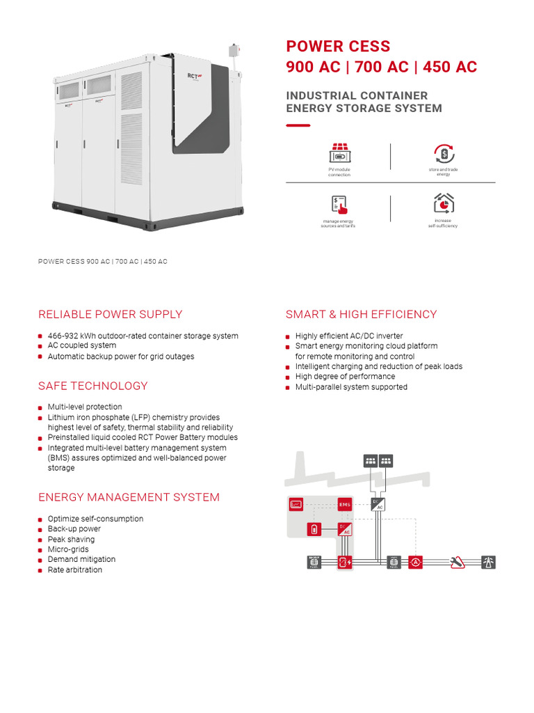 Industrial Energy Storage Systems | PDF | Alternating Current | Power Inverter