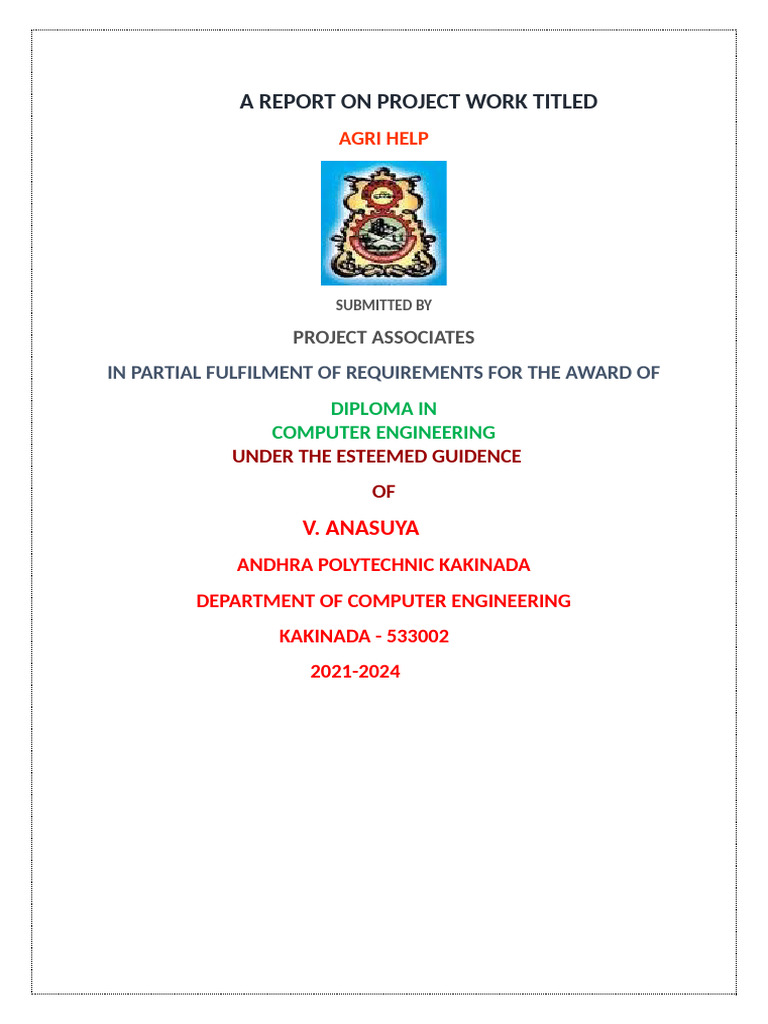 Agriculture Documentationcompleted6411new | PDF | Android (Operating System) | System