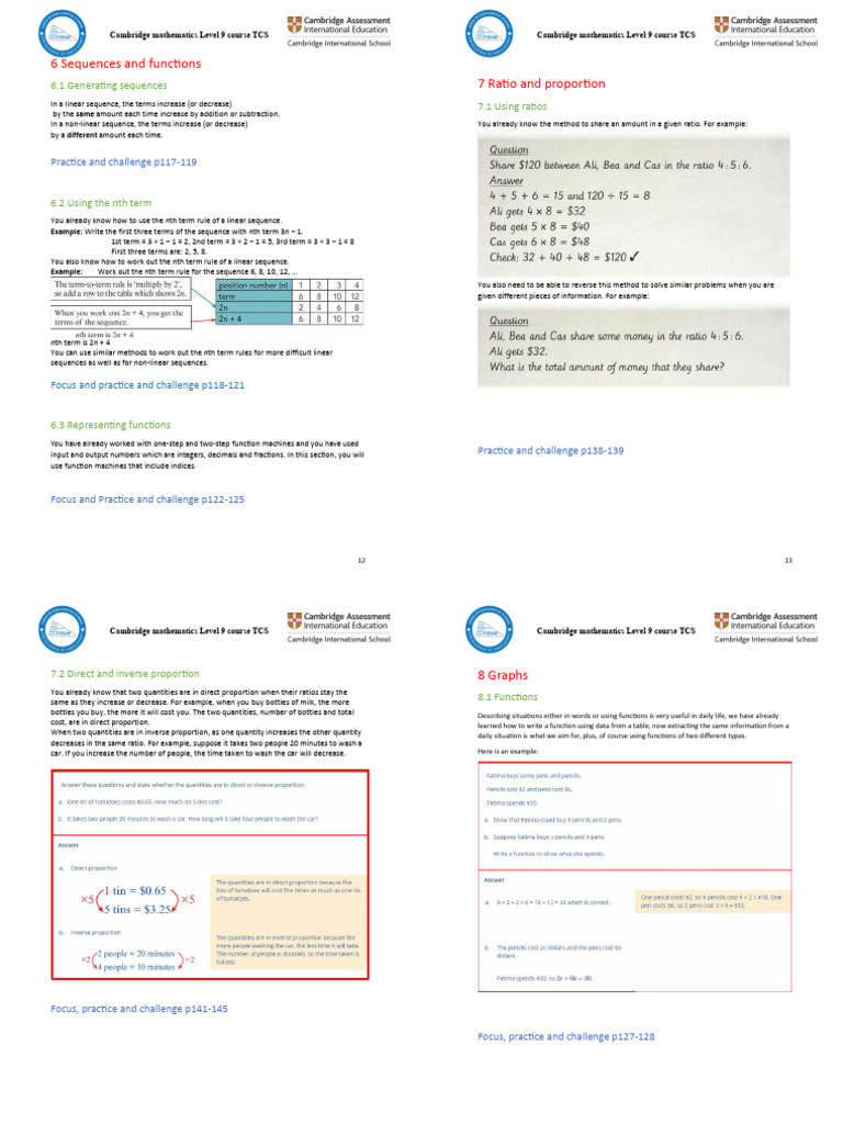 LEVEL 9 TCS UNIT 6,7 and 8 | PDF | Subtraction | Mathematics
