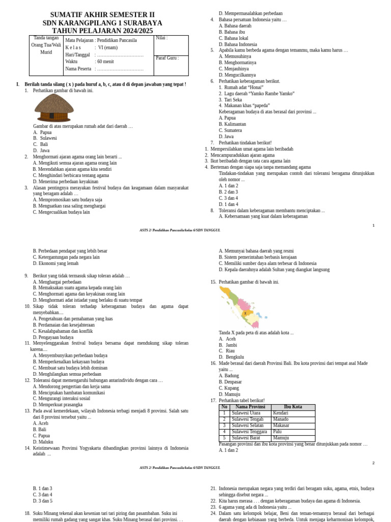 STS 2 Pancasila | PDF