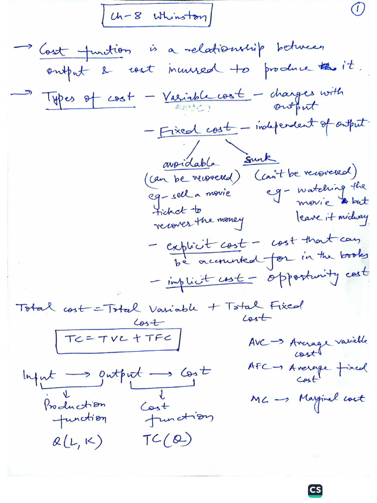 Whinston Ch-8 - Notes | PDF